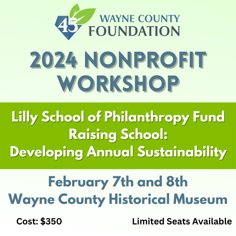 Developing Annual Sustainability Workshop | Wayne County Foundation